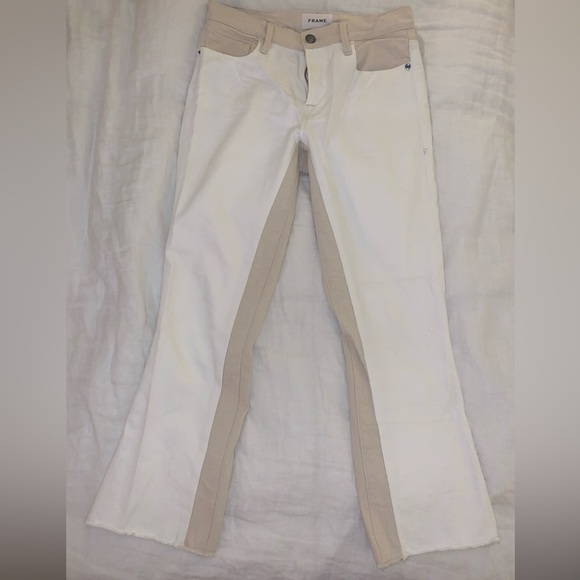 Frame Denim | Jeans | Frame Le Crop Mini Boot 2 Tone Jeans | Poshmark